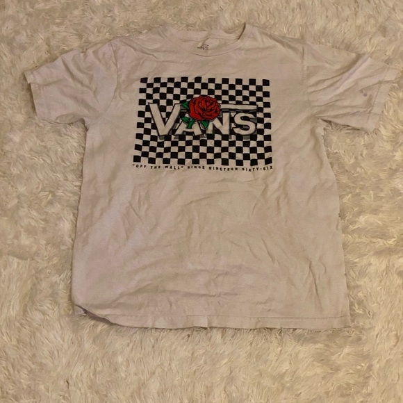 Vans | Shirts & Tops | Vans Checkered Graphic Tshirt | Poshmark